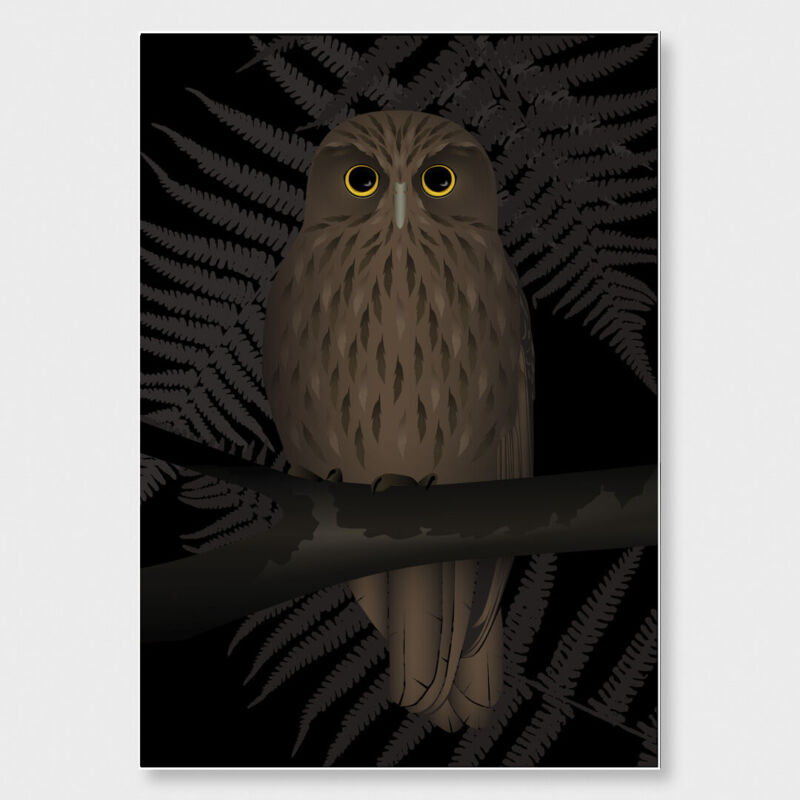 Ruru is Watching You art print