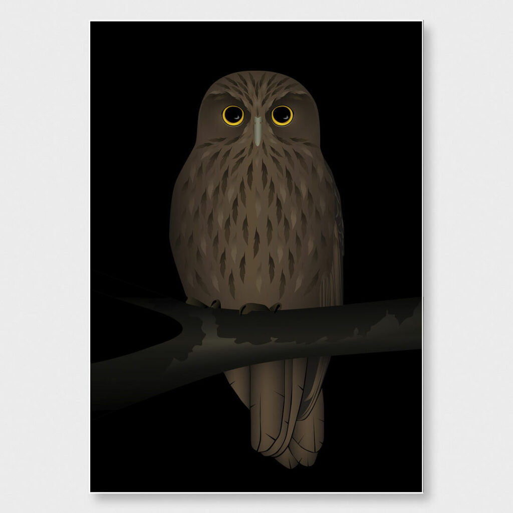 Ruru is Watching You art print